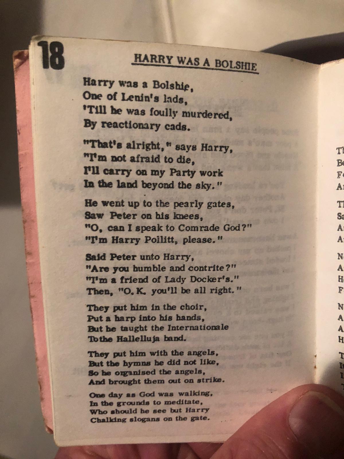Poetry Corner: Harry was a Bolshie (The Ballad of Harry Pollitt ...